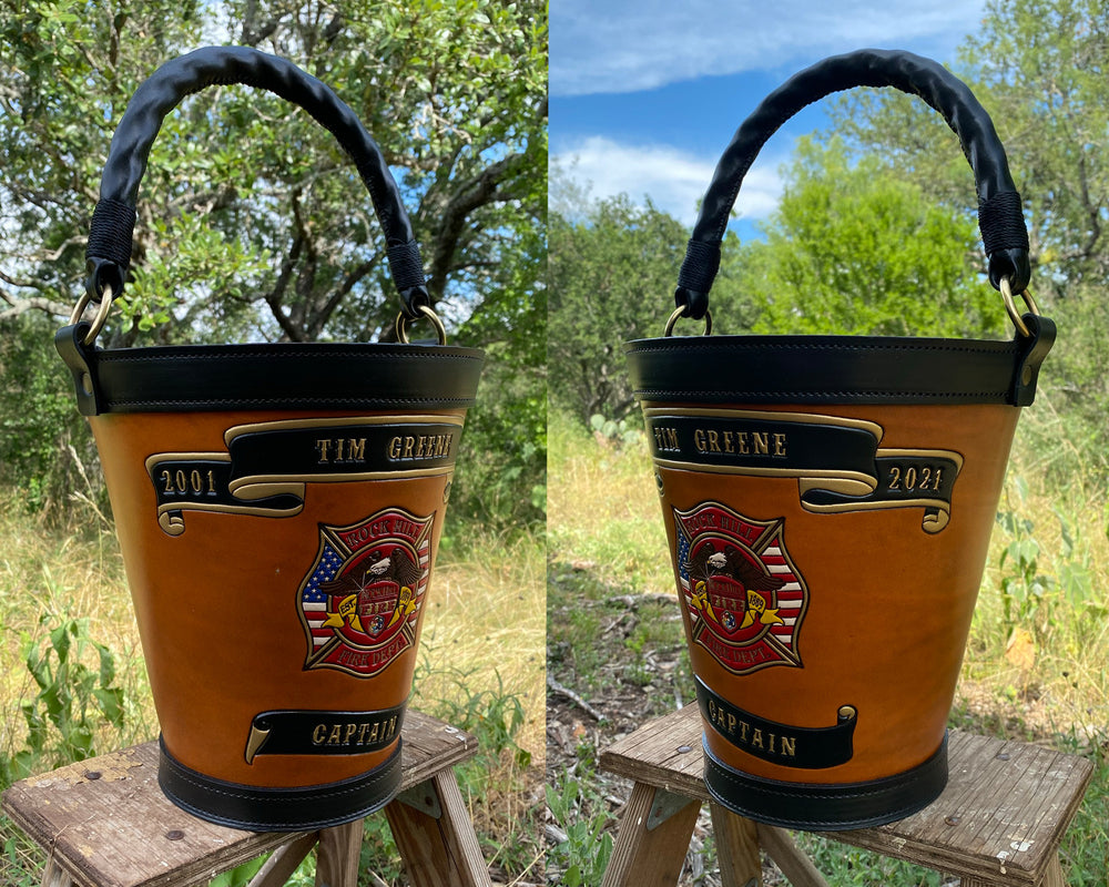 Bucket Brigade USA. Firefighter gear, bunker gear bags, fire buckets