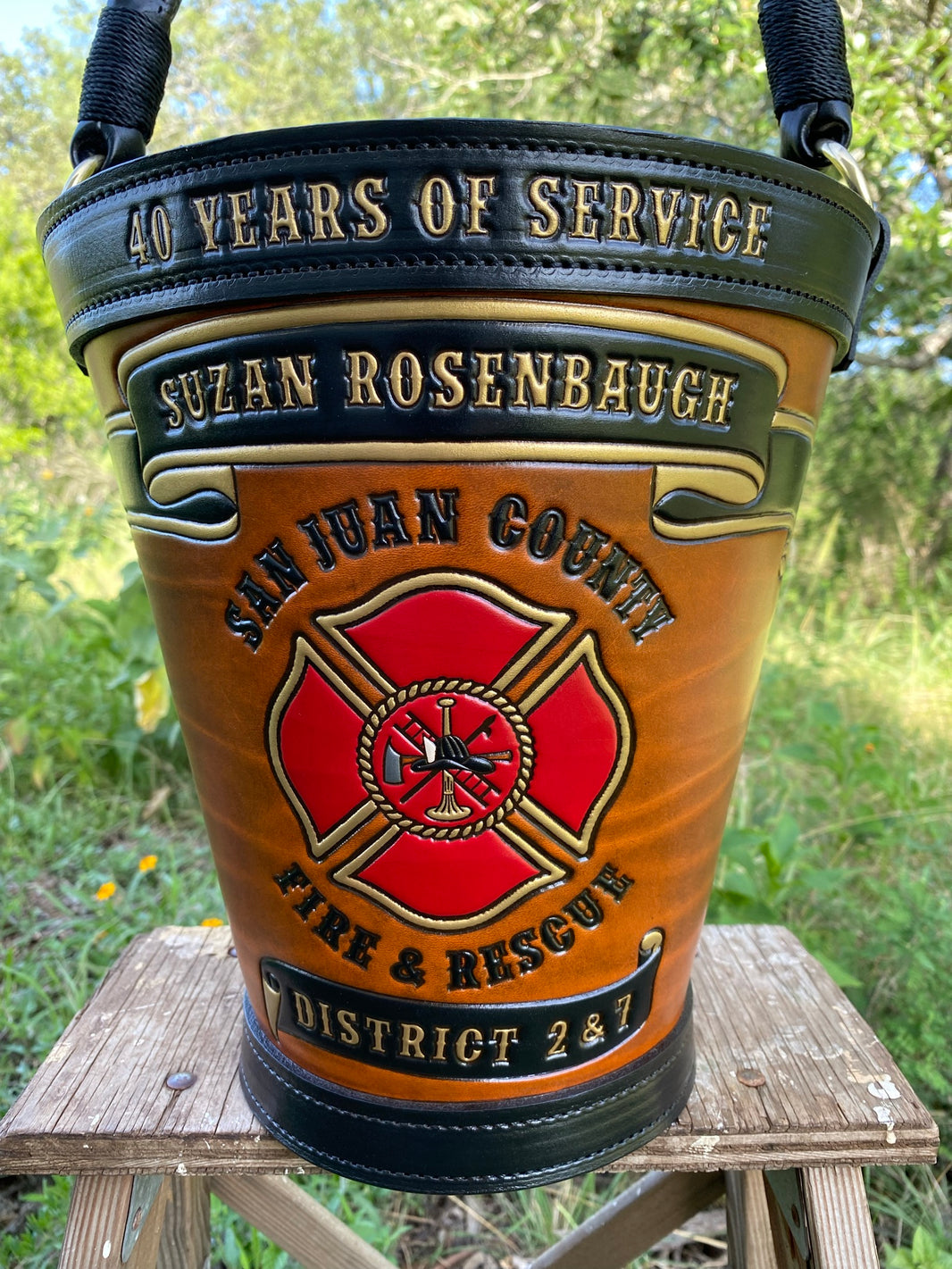 Bucket Brigade USA. Firefighter gear, bunker gear bags, fire buckets