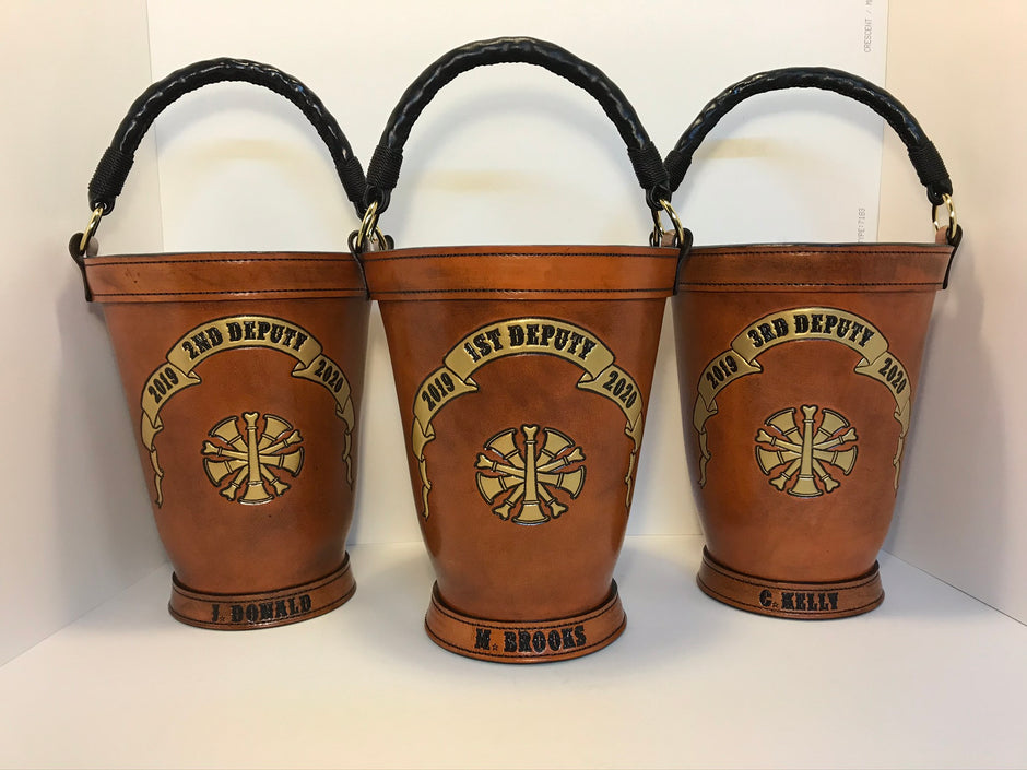 Bucket Brigade USA. Firefighter gear, bunker gear bags, fire buckets